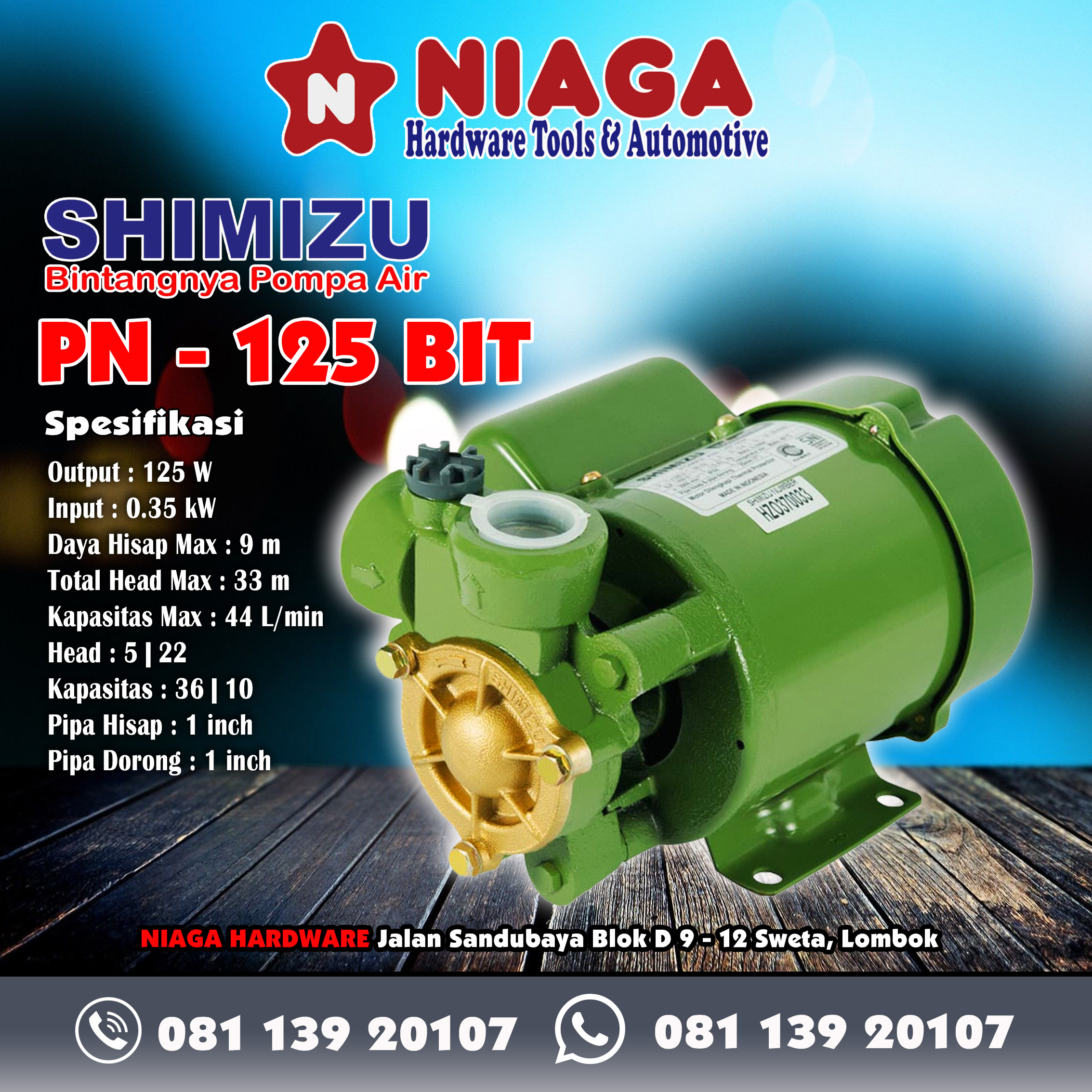 Shimizu PN-125 BIT